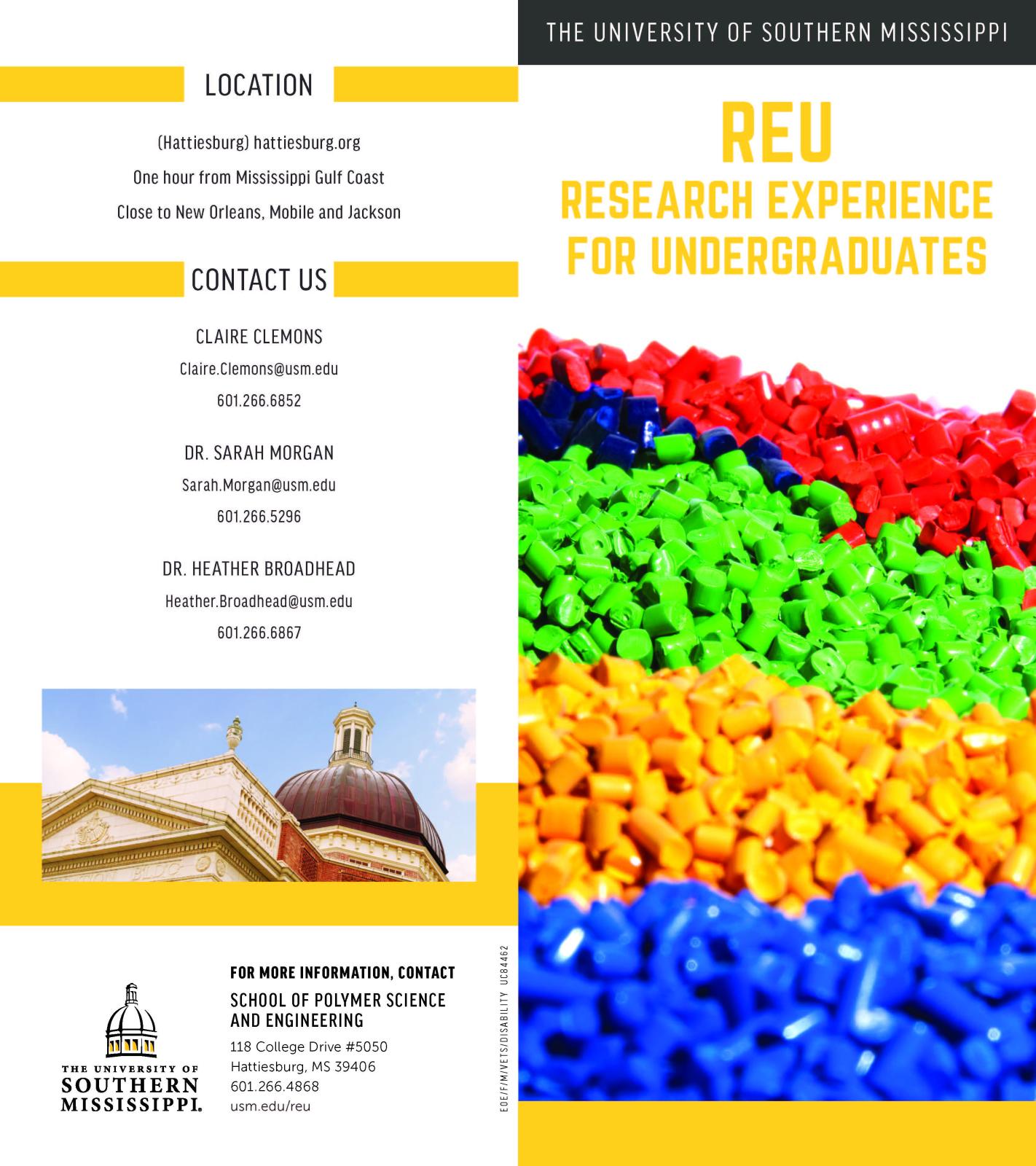 USM REU Research Experience for Undergraduates | msepscor